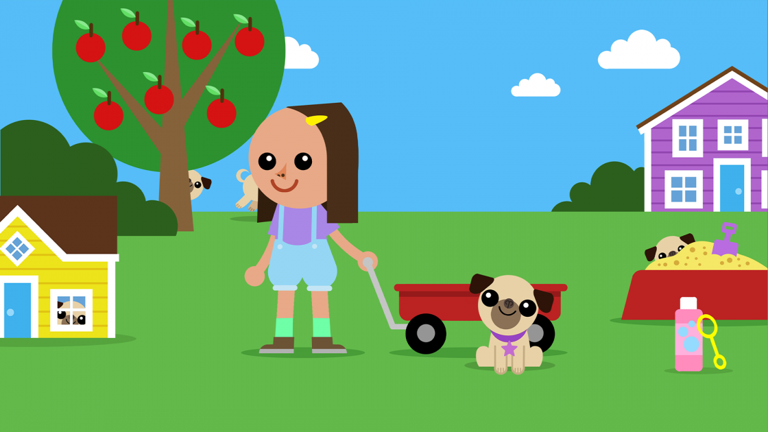 Cutie Pugs ABC - E1 - A | Knowledge Kids