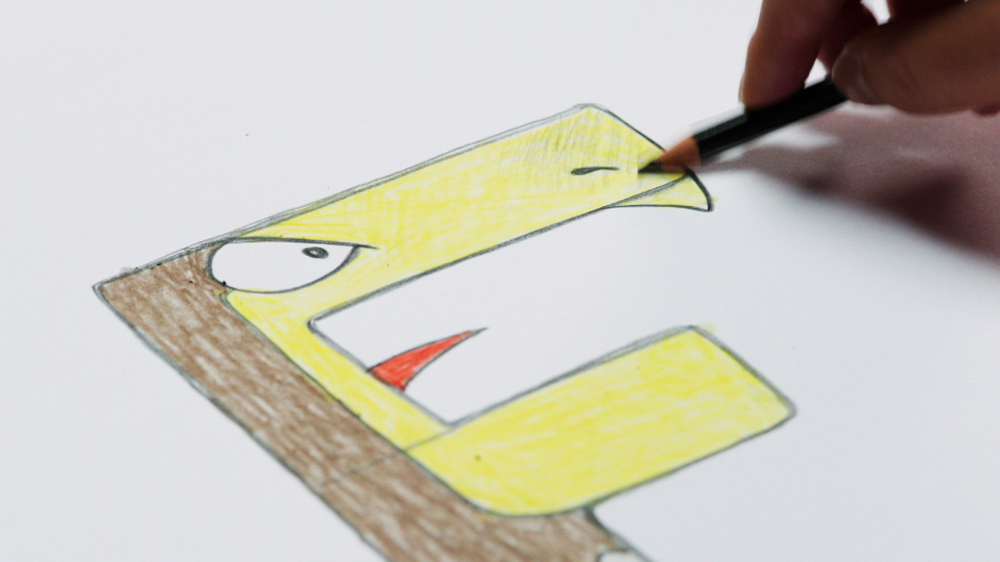 Learn to Draw ABC - E6 - Fun Falcon | Knowledge Kids