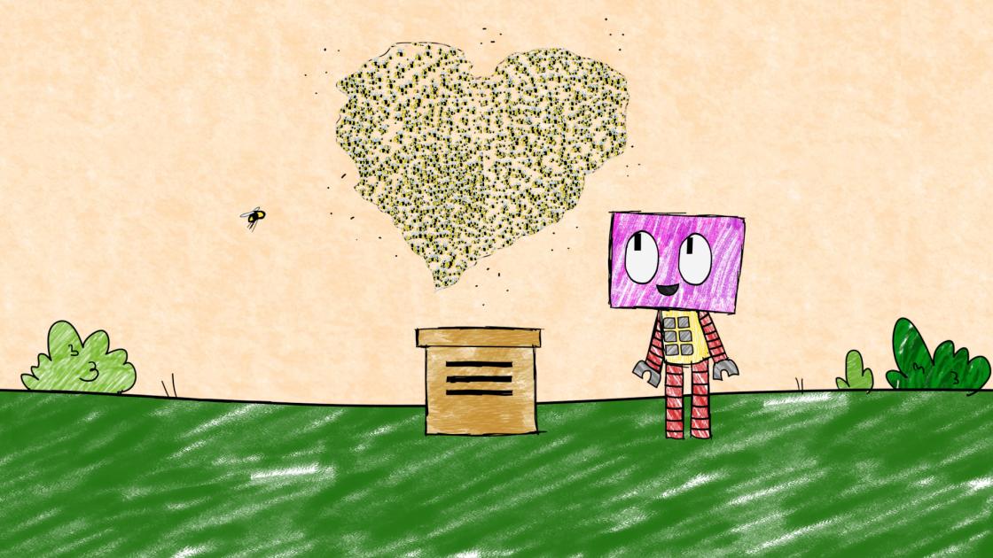 Rookie Robot Explores the World - S2E11 - Let It Beeeee - Rookie and ...